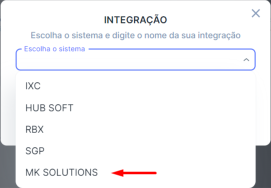 Como integrar com a MK Solutions?